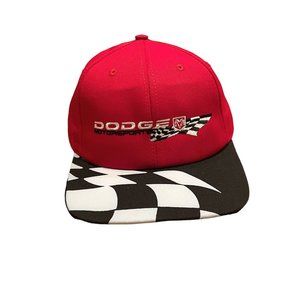 Dodge | Accessories | Vintage Dodge Motorsports Checkered Flag Snapback ...